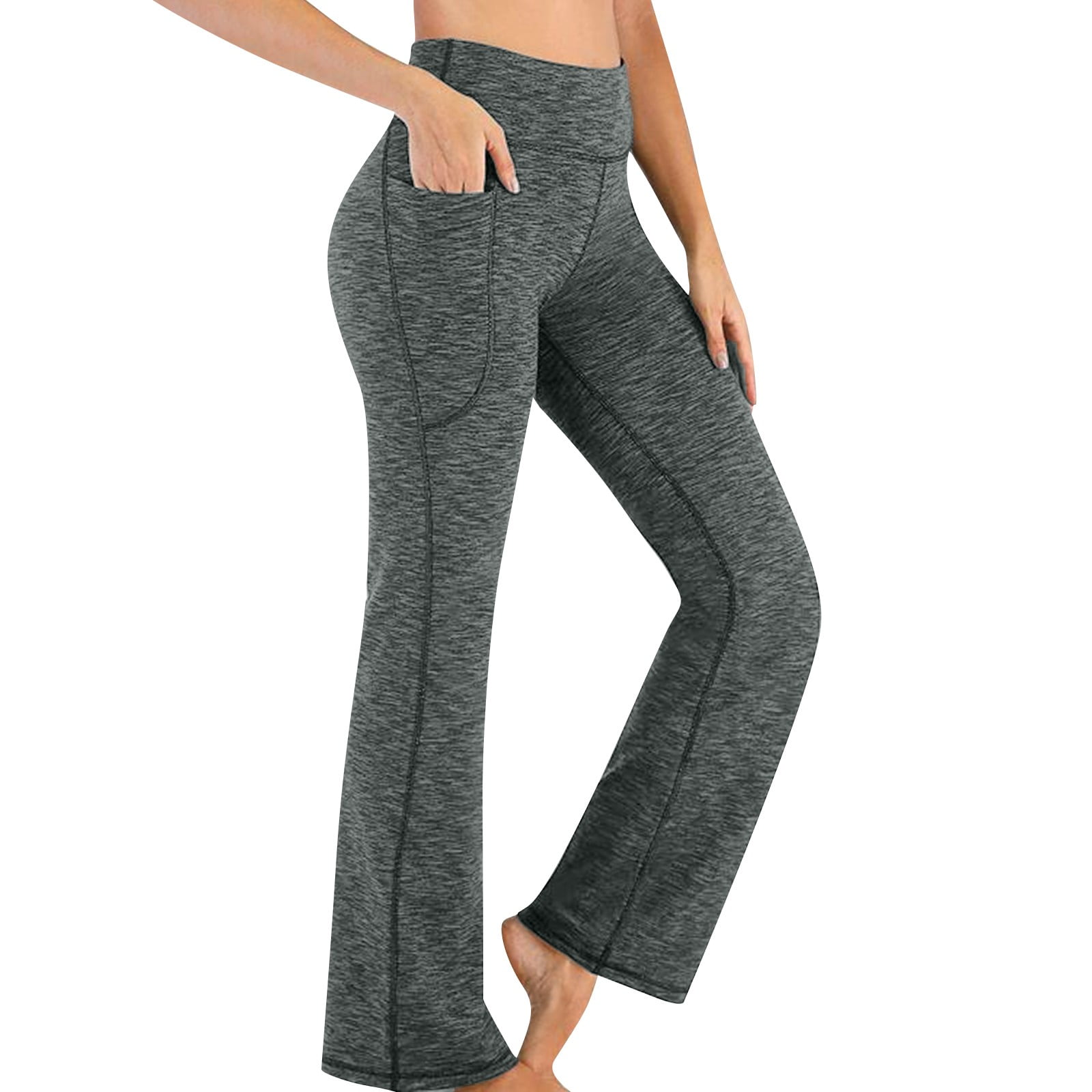 Susanny Yoga Pants For Women Stretchy High Waist Flare Leggings Wide ...