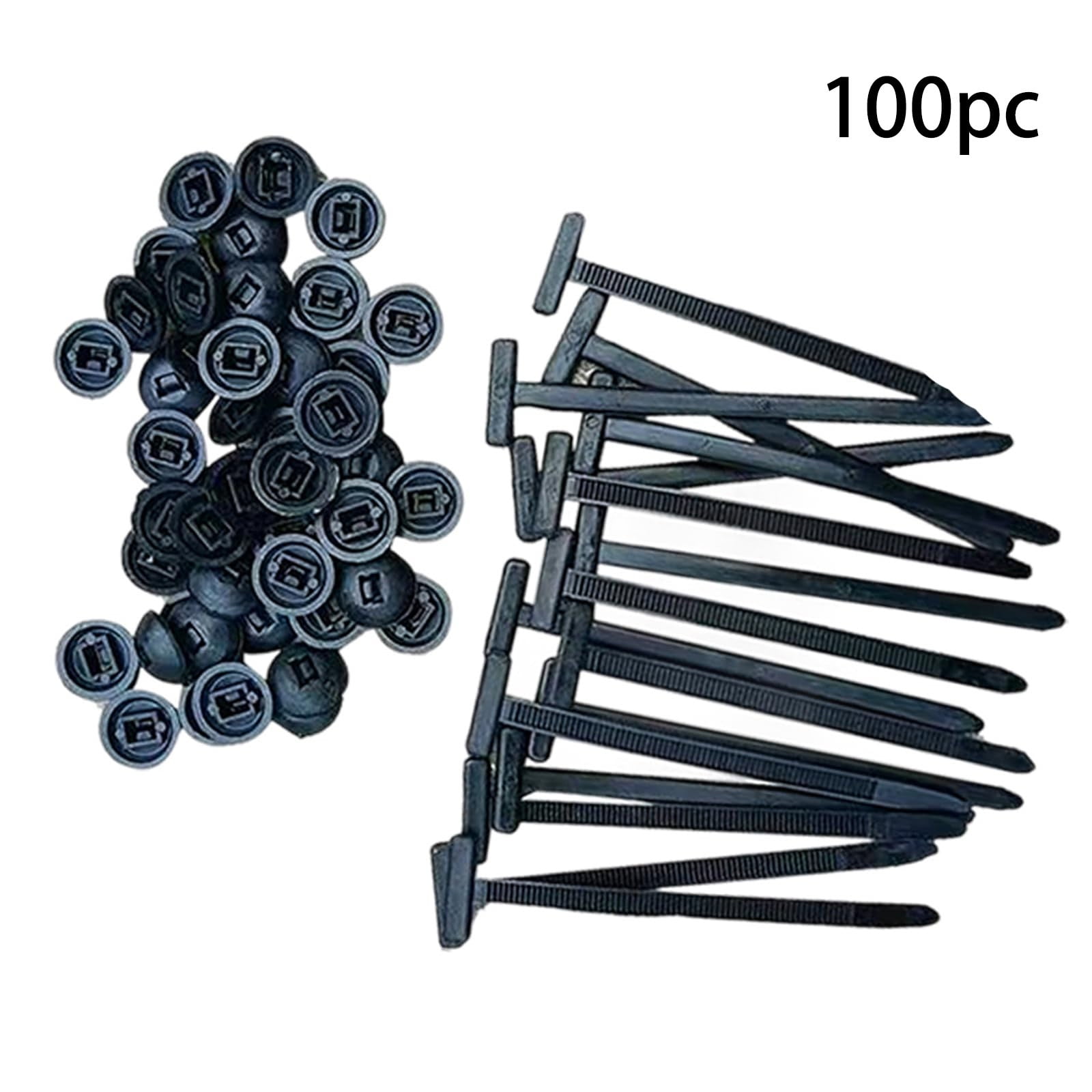 Susenstone 100pcs Nylon Universal Cable Tie Buckle, Cable Tie with ...
