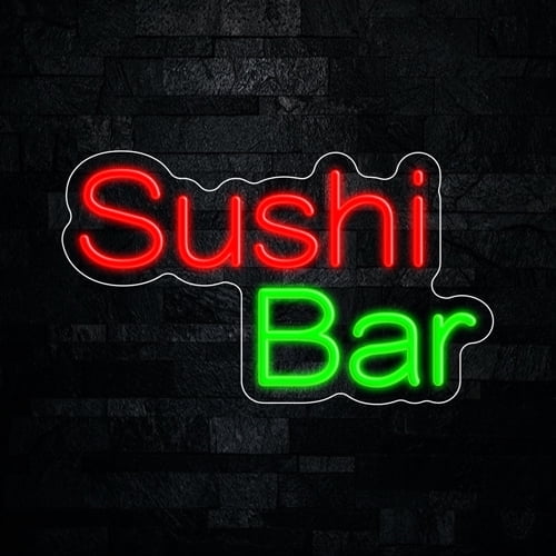 Sushi Bar LED Neon Sign 17"L x 10"H #33430 - Walmart.com