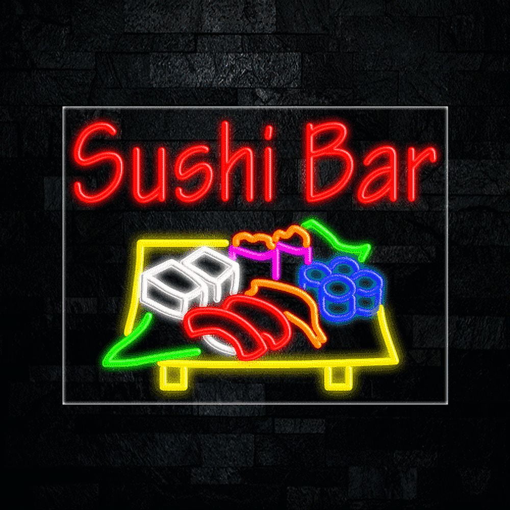 Sushi Bar LED Neon Sign 28"L x 22"H #31785 - Walmart.com