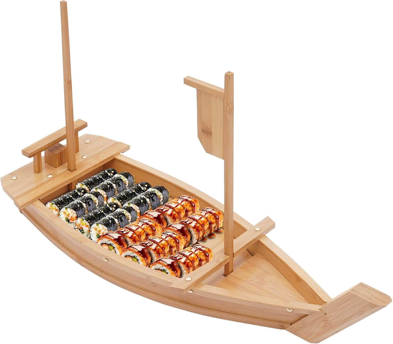 Sushi Boat Serving Tray, 28 Inch Large Size Sushi Tray Serving Boat ...