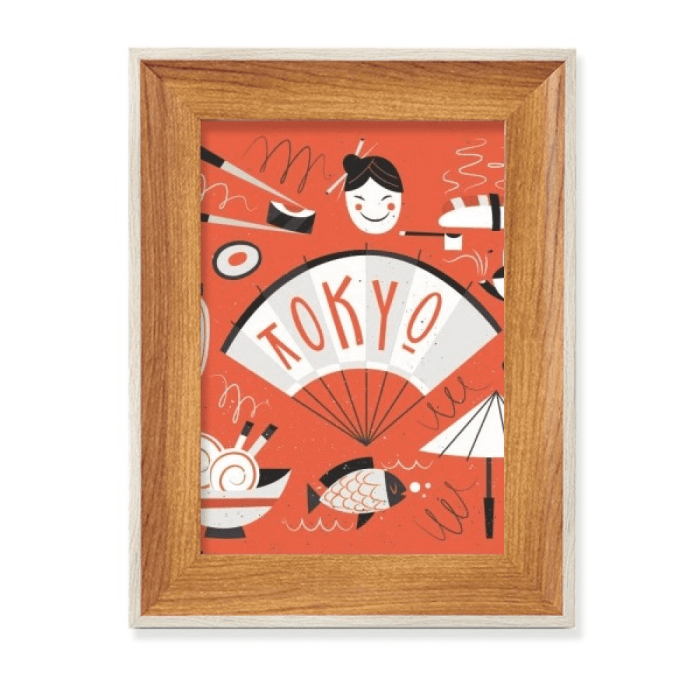 Sushi Geisha Japan Tokyo Japanese Desktop Wooden Photo Frame Display ...
