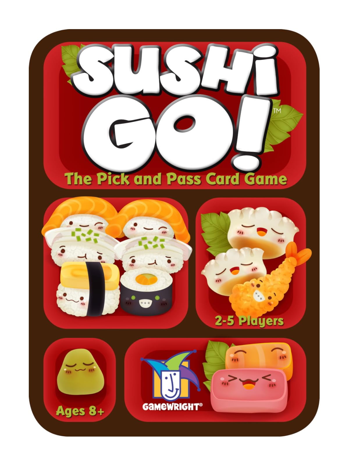 Sushi Go - The Pick and Pass family Card Game from Gamewright, great for 2-5 players aged 8 and ...