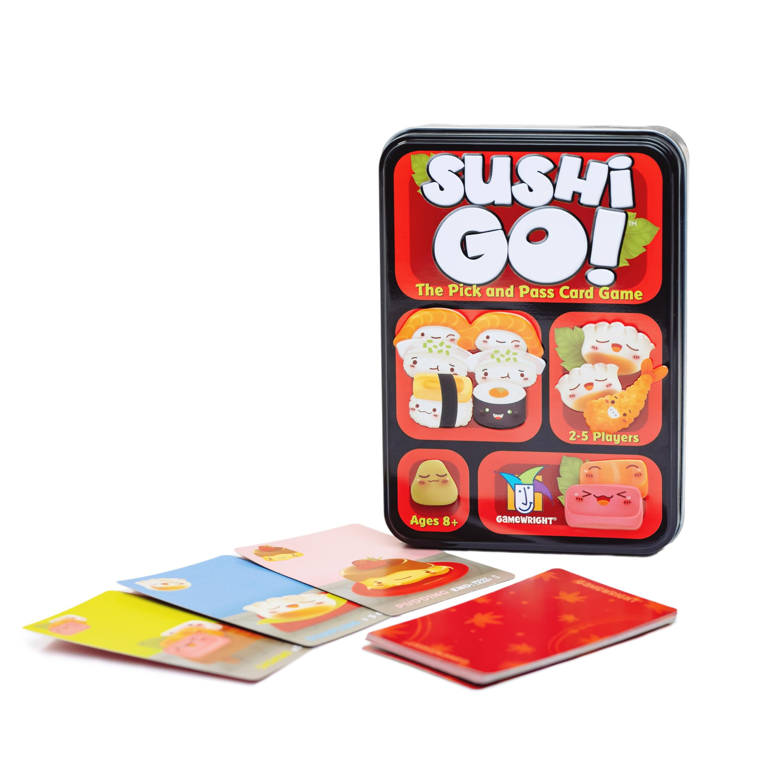 Sushi Go - The SSF20 Pick and Pass family Card Game from Gamewright, great for 2-5 players aged ...