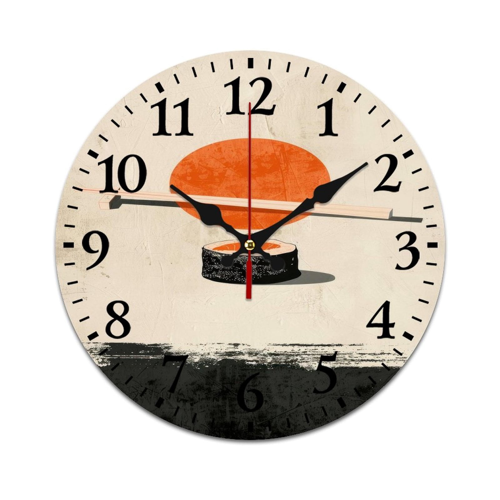 Sushi House 2 Wall Clock Modern Design Clocks Wall Hanging Home Office ...