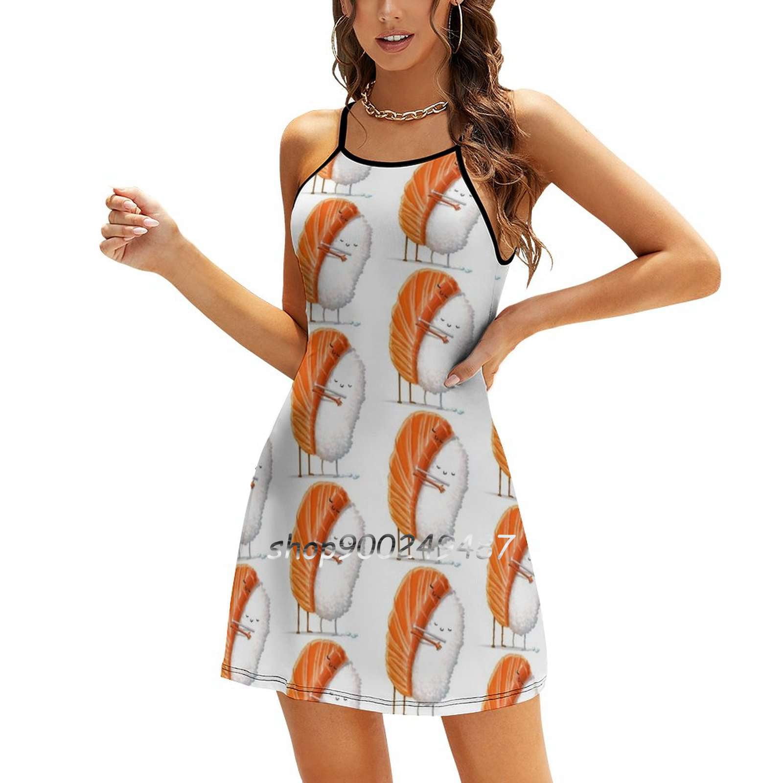 Sushi Hug Evening Party Dresses Midi Sexy Dress Female Sweet One Piece ...