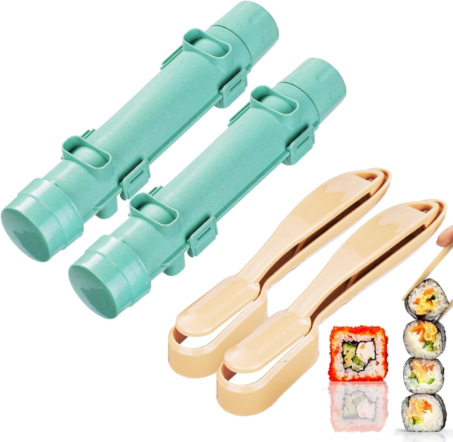 Sushi Maker Kit, Sushi Roller Bazooka Kit for Crafting Perfect Sushi ...