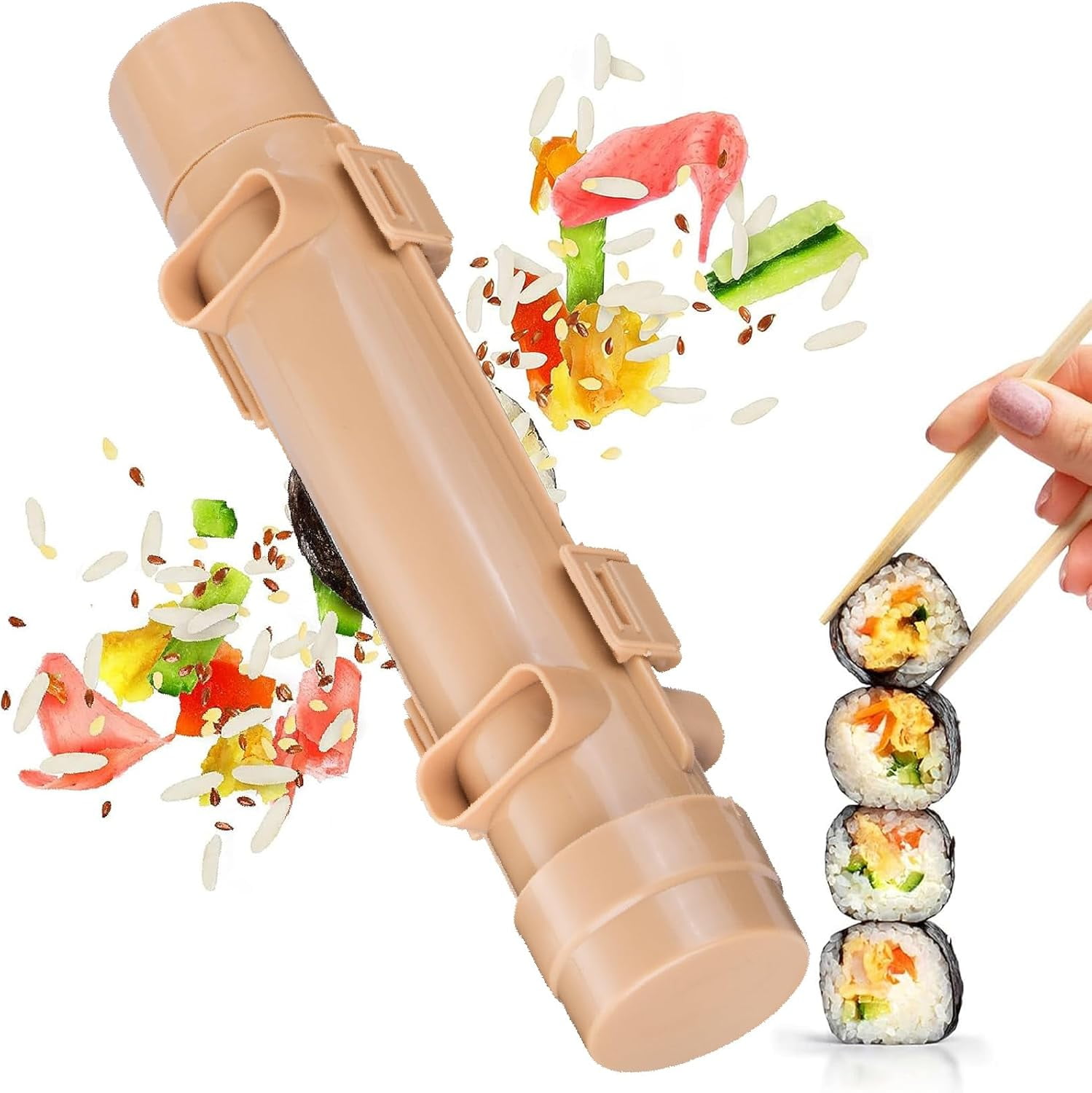 Sushi Maker Sushi Bazooka, DIY Sushi Roller Tube, Sushi Making Kit for ...