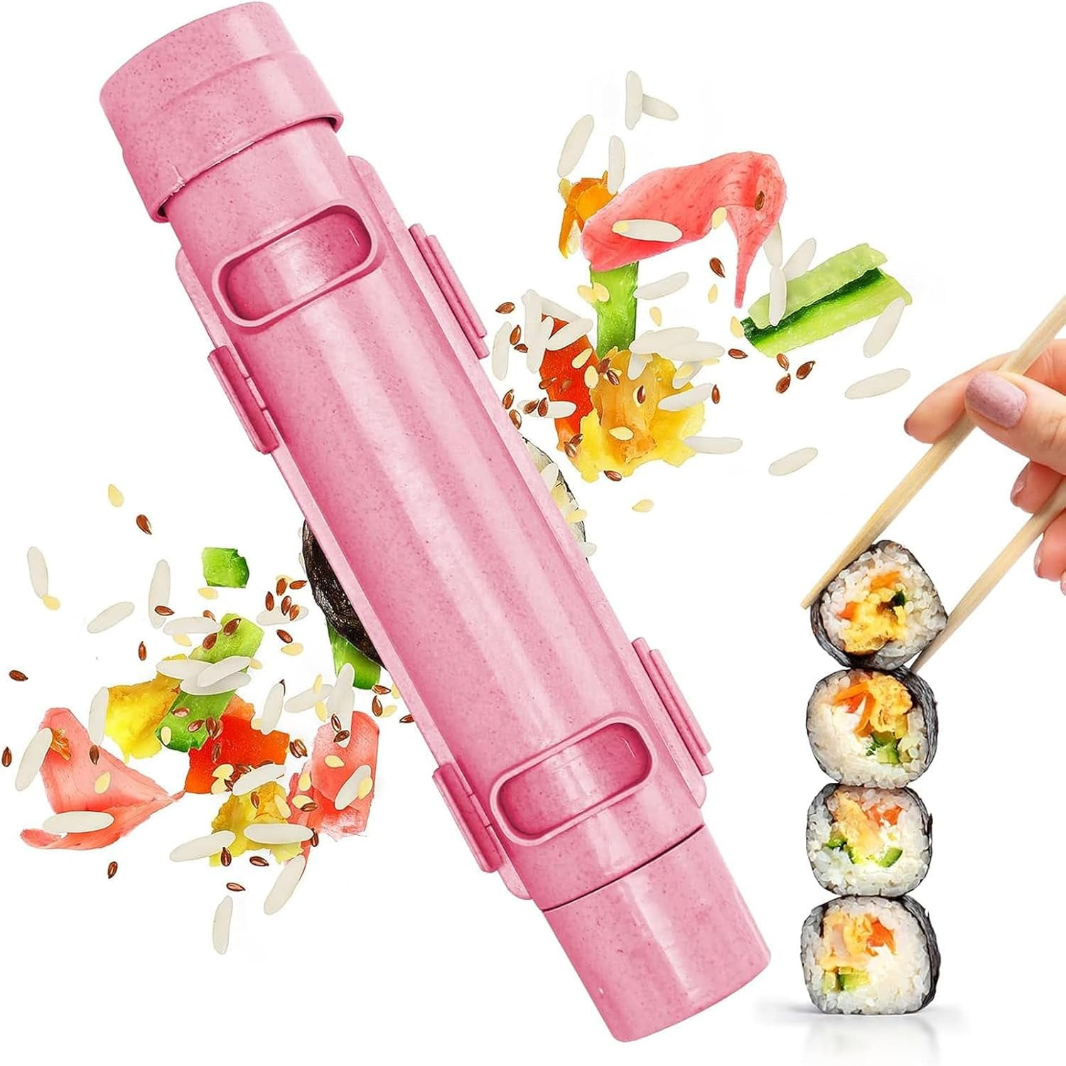 Sushi Maker【Upgraded】 Effortless Sushi Making Kit for Beginners, Sushi ...