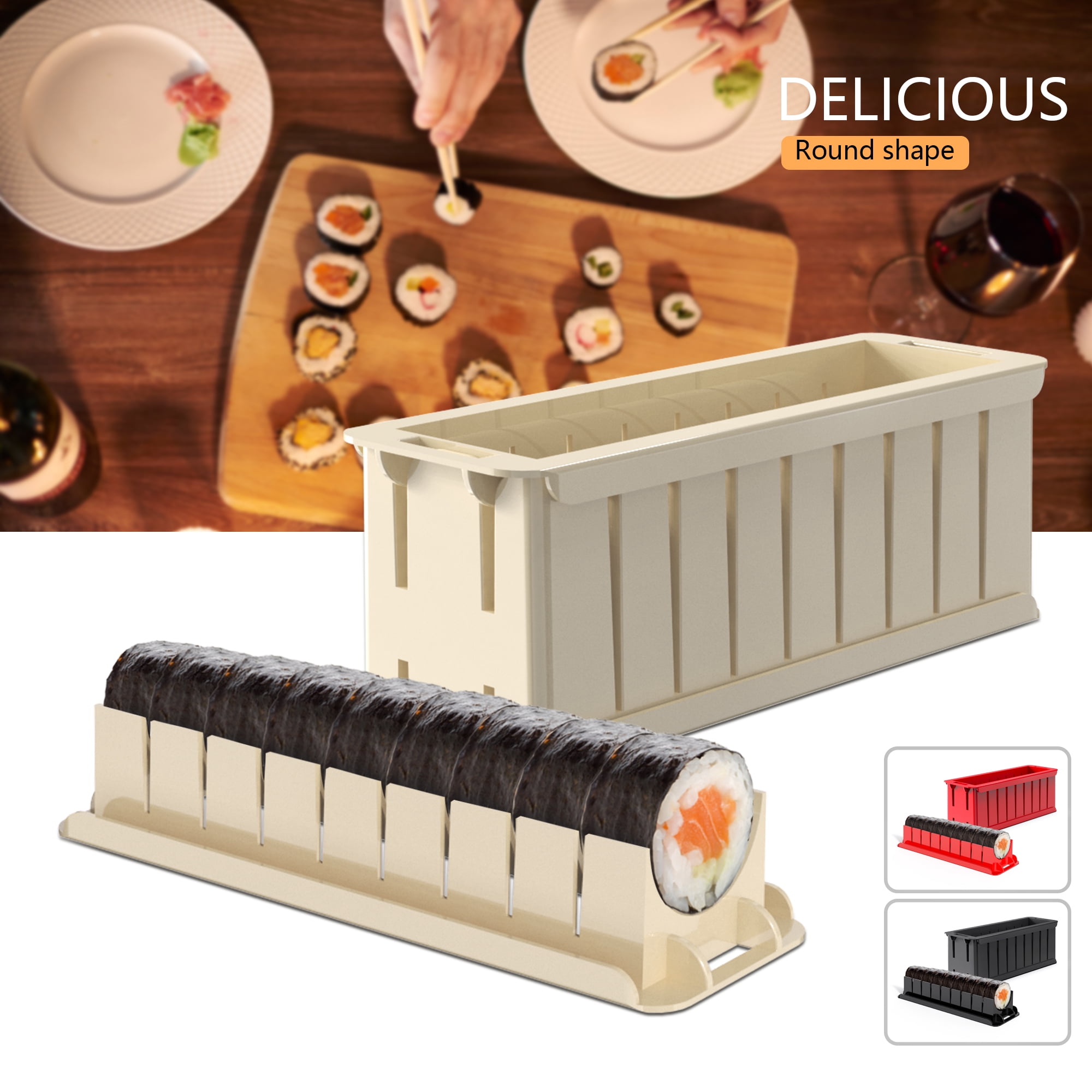 Sushi Making Kit - DIY Sushi Roller Mold Maker Kit, Home Sushi Mold ...