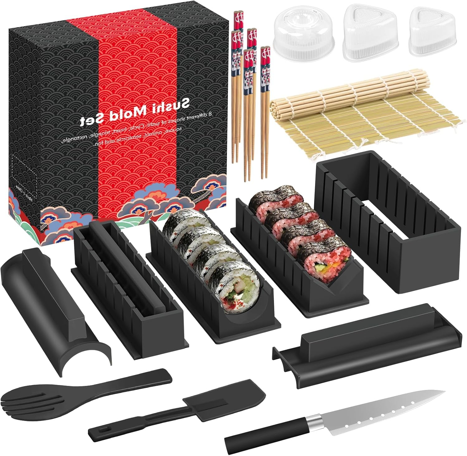 Sushi Making Kit Deluxe Edition Complete Sushi Maker Kit Home Sushi ...