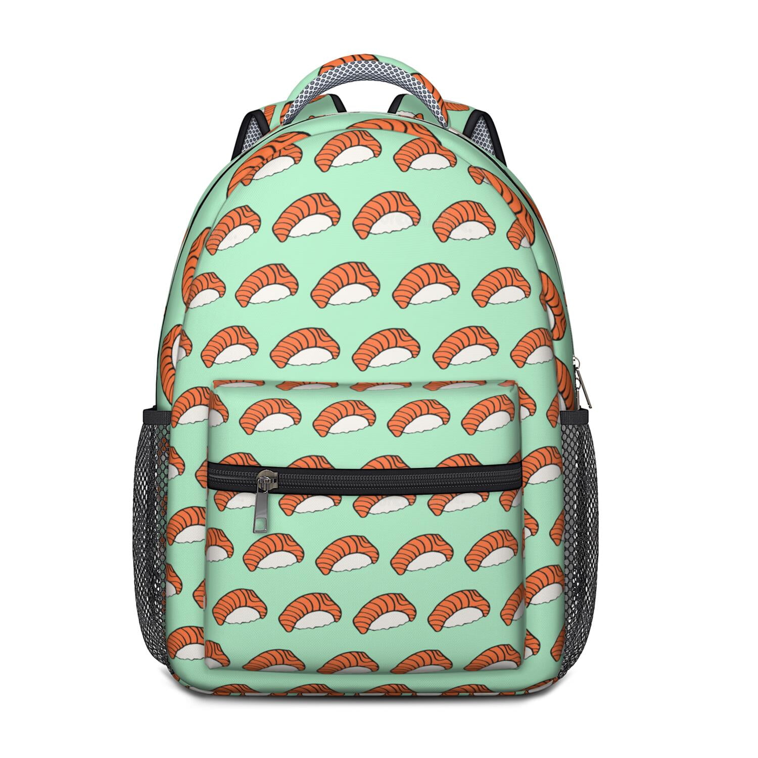 Sushi Party Theme Kids Backpack with Japanese Food Sushi Roll Print for ...