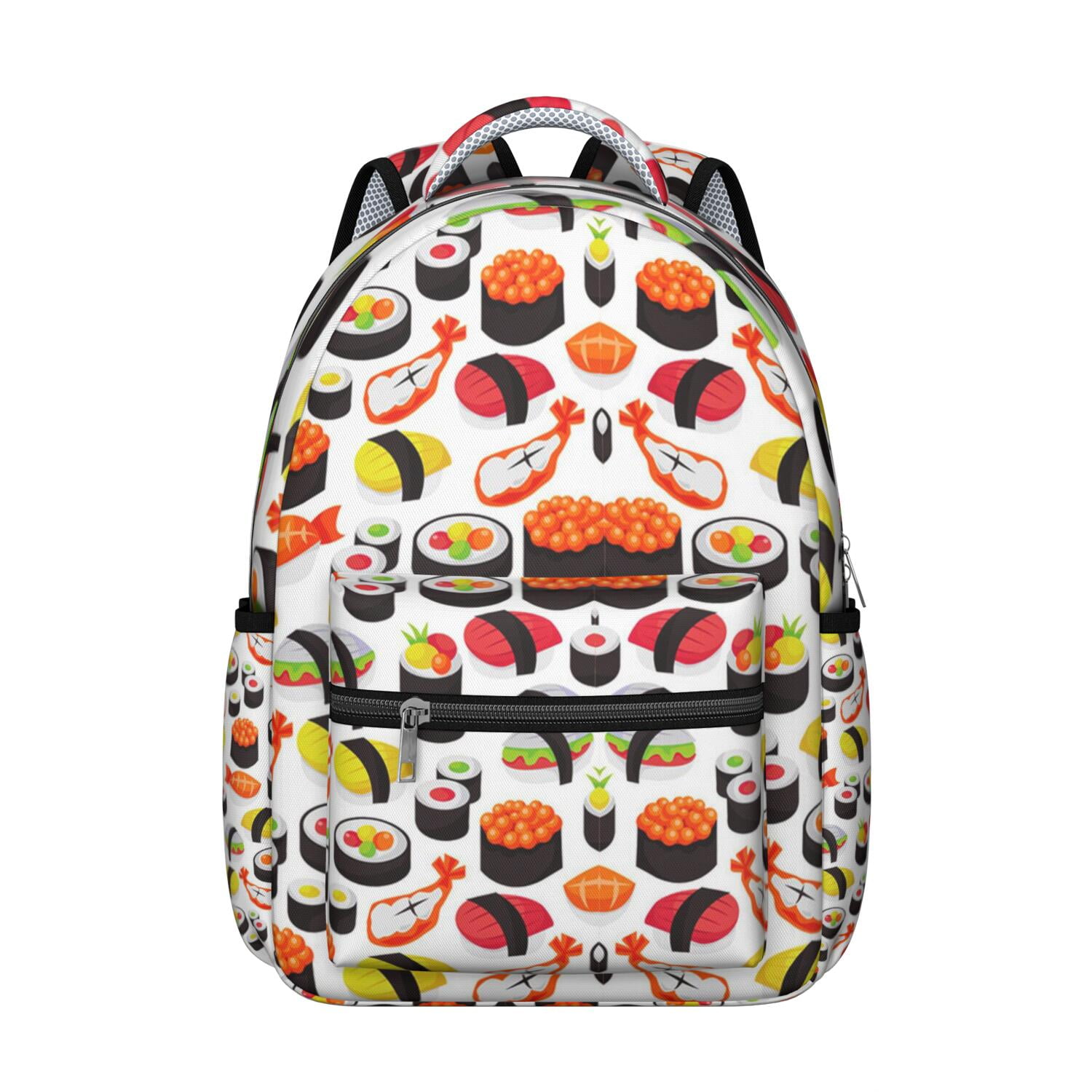 Sushi Party Themed School Backpack - Breathable & Durable with Padded ...