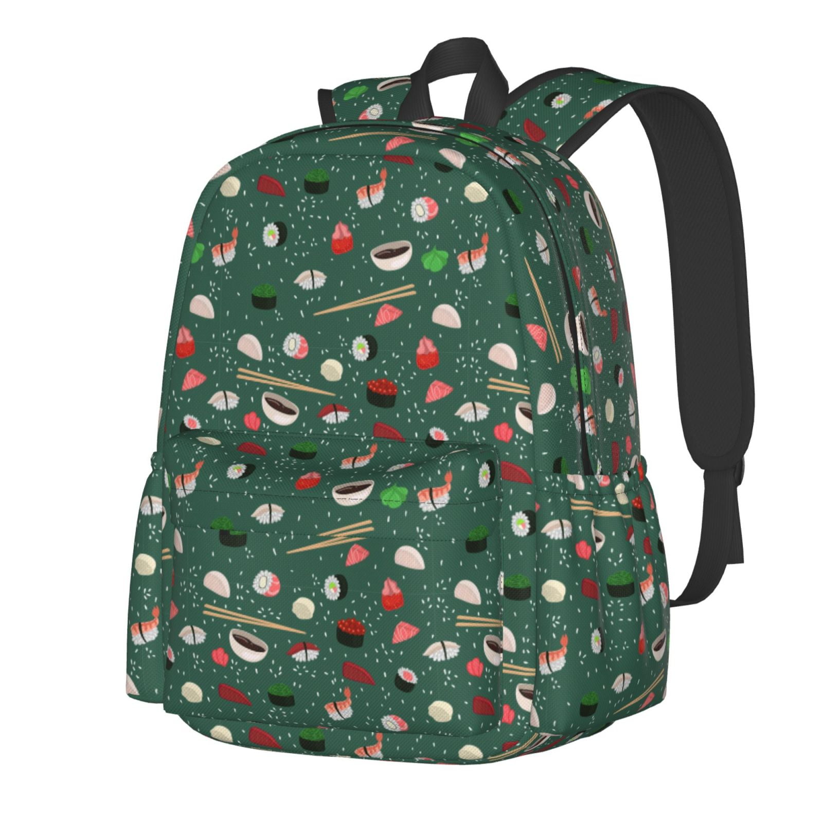 Sushi Pattern Backpack for Men Women Laptop Backpack Hiking Backpack ...