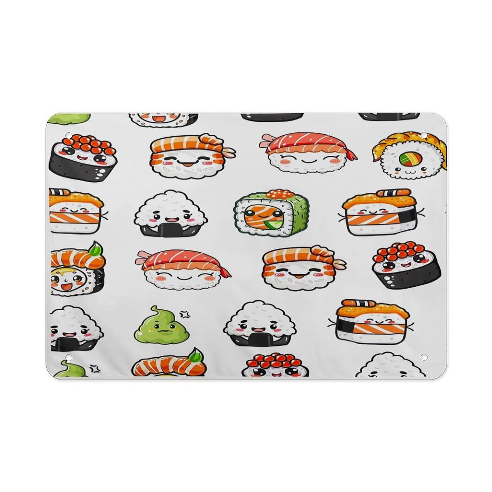 Sushi Pattern Japanese-Style Kids Kawaii Food Theme Cute Japanese Sushi ...