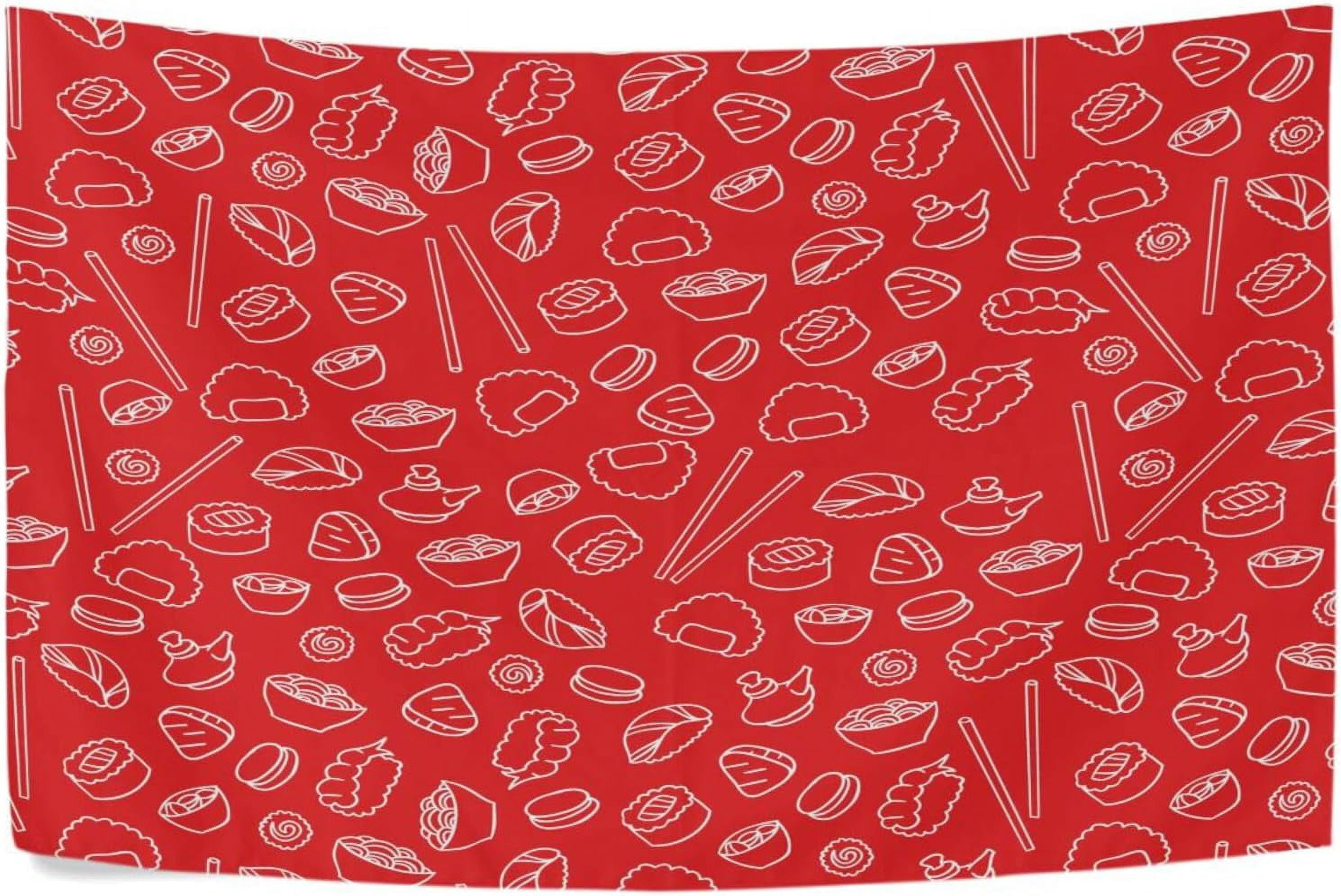 Sushi Pattern Tapestry Wall Hanging Tapestries Happy Colorful Hippie ...