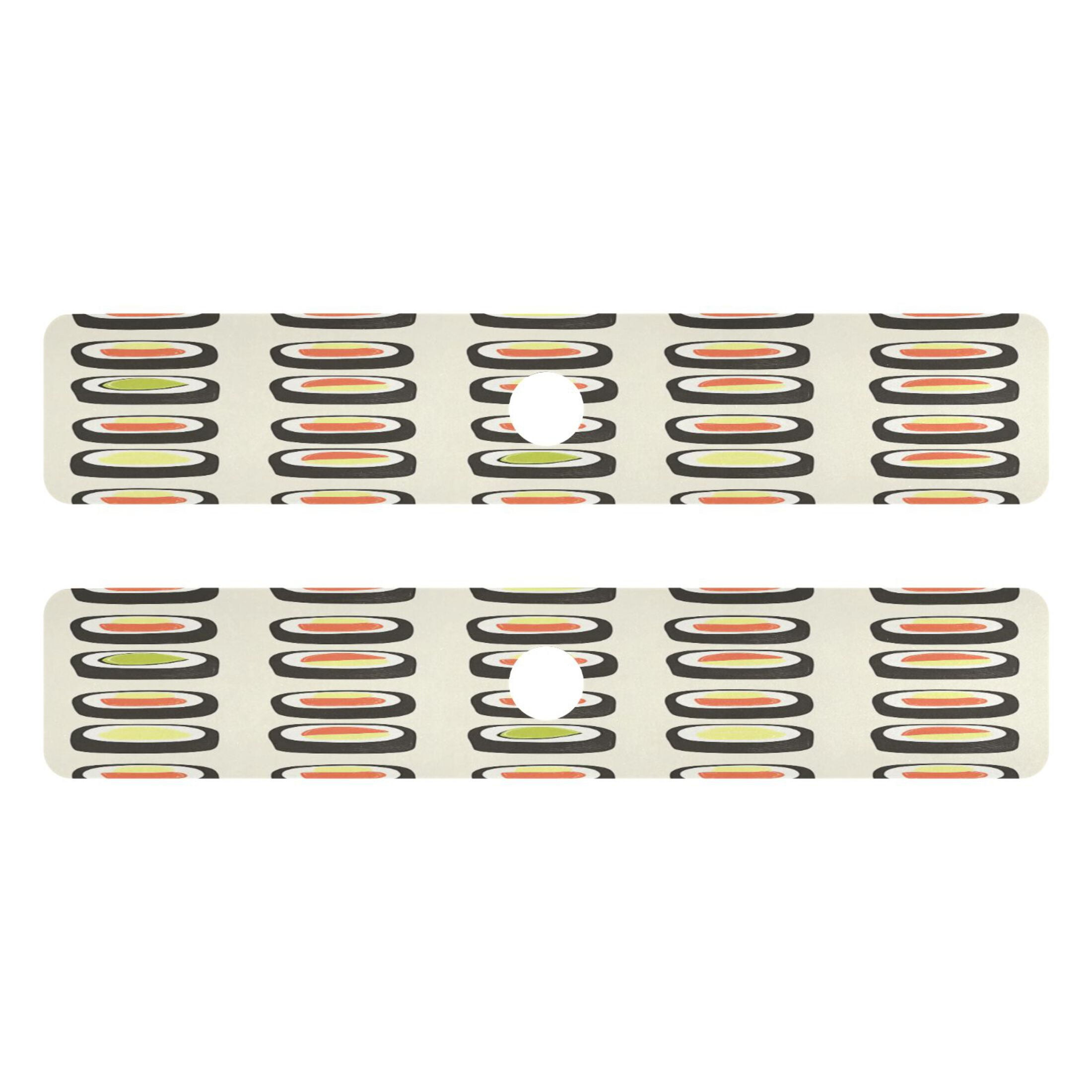 Sushi Rolls Extra Long Silicone Algae Sink Mat 30x5.4in 2 Pack ...