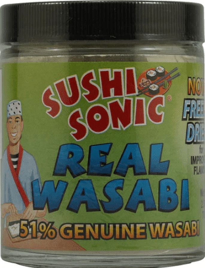 Sushi Sonic Real Wasabi Freeze Dried - 51% Genuine Wasabi -- 2.5 oz ...