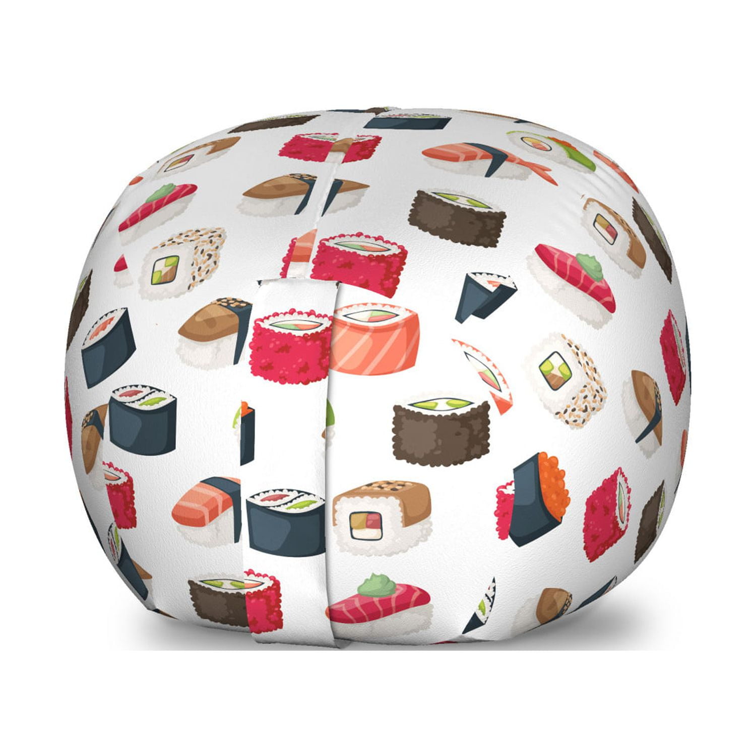 Sushi Storage Toy Bag Chair, Yummy Sushi Rolls Japanese Maki and Nigiri ...