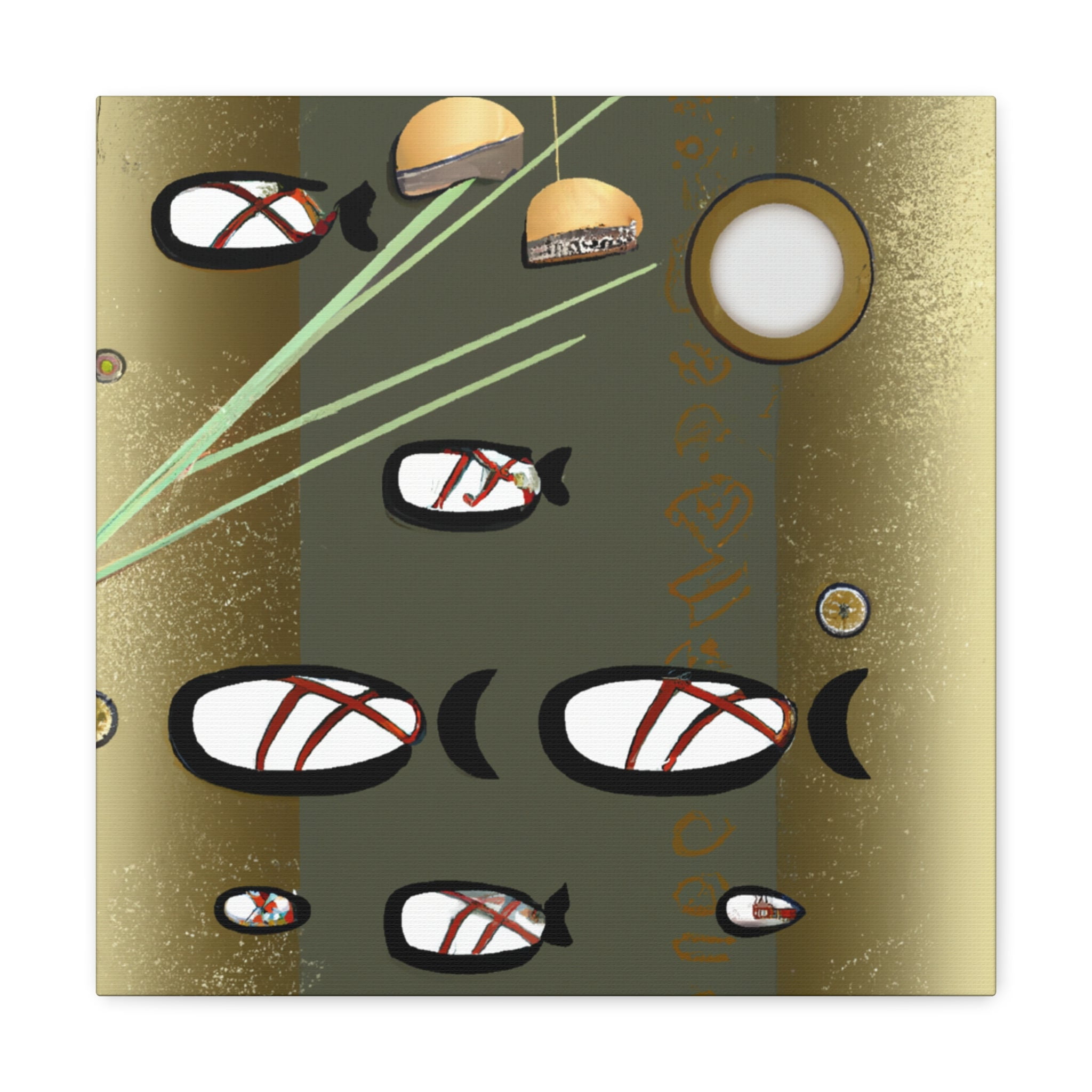 "Sushi Swirls Sparkle" - Canvas - Walmart.com