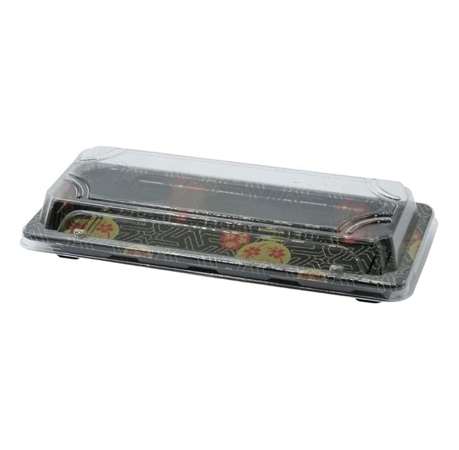 Sushi Trays with Lids - 150 Pack Disposable Black Sushi Containers 8.75 ...