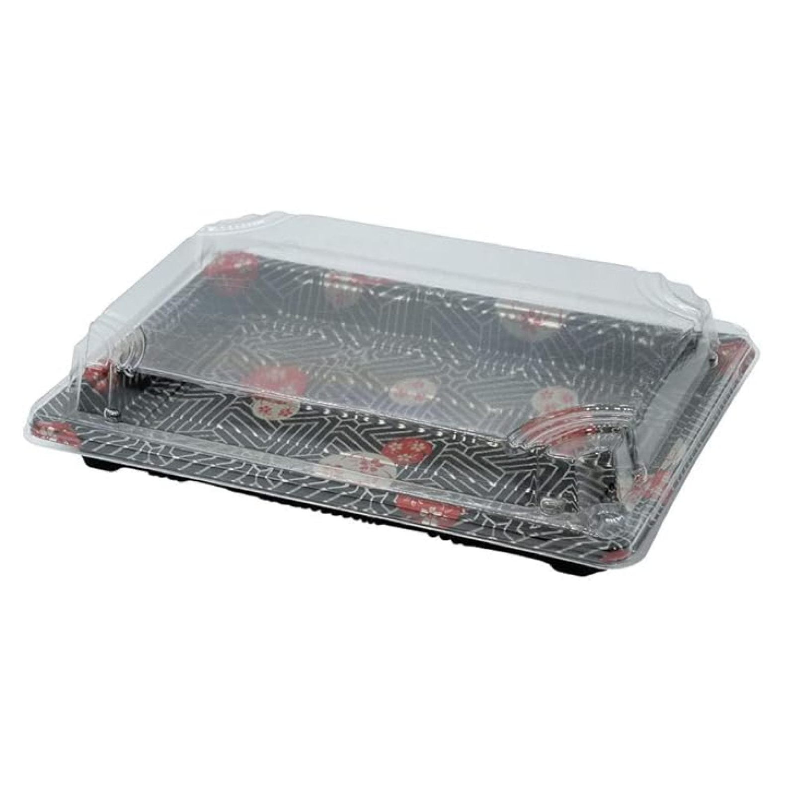 Sushi Trays with Lids - 150 Pack Disposable Sushi Containers 7.25 x 5 ...