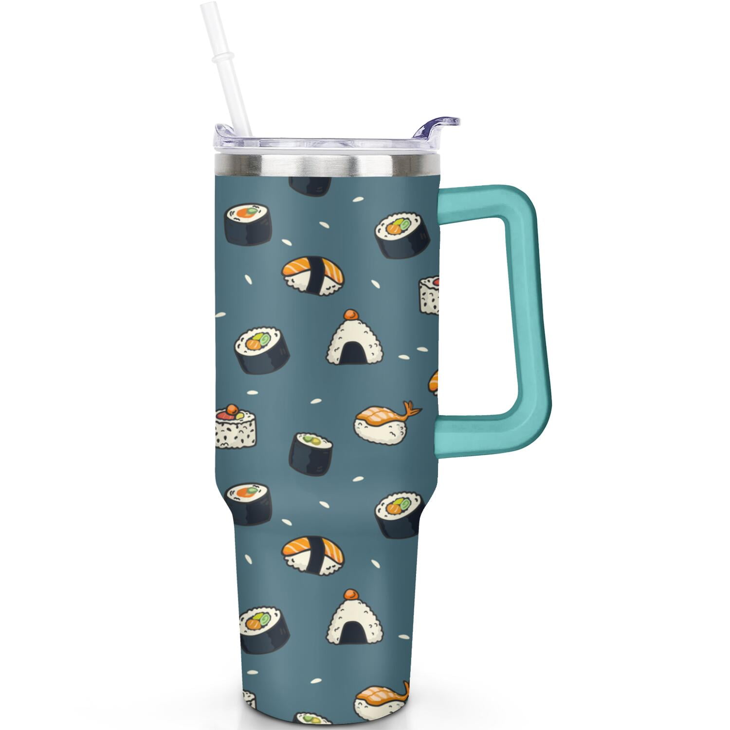 Sushin Style 40oz Travel Mug, Sushi Lover Essentials With Handle ...