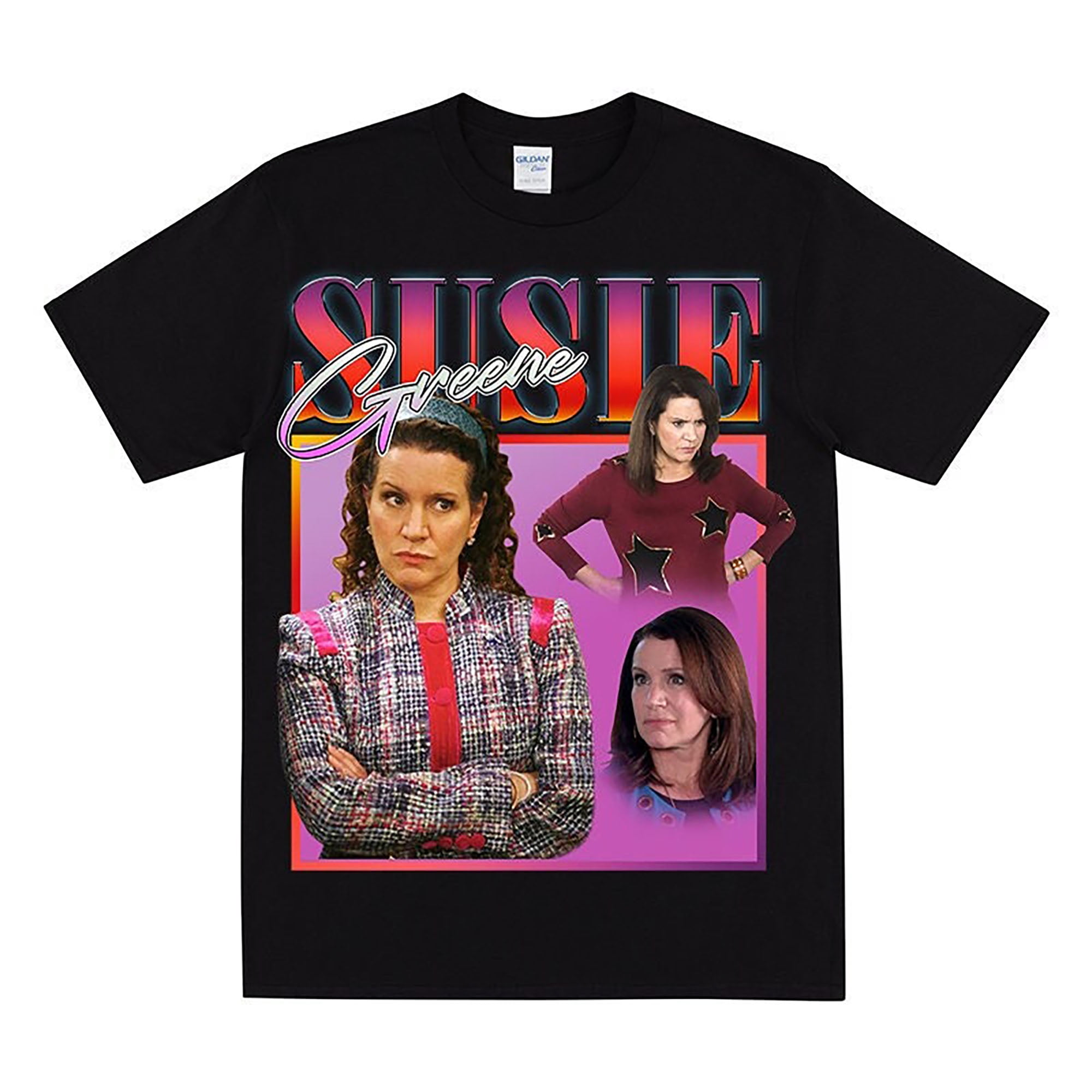 Susie Greene Homage Retro Unisex Classic 2D T-Shirt - Vintage Curb Fans ...