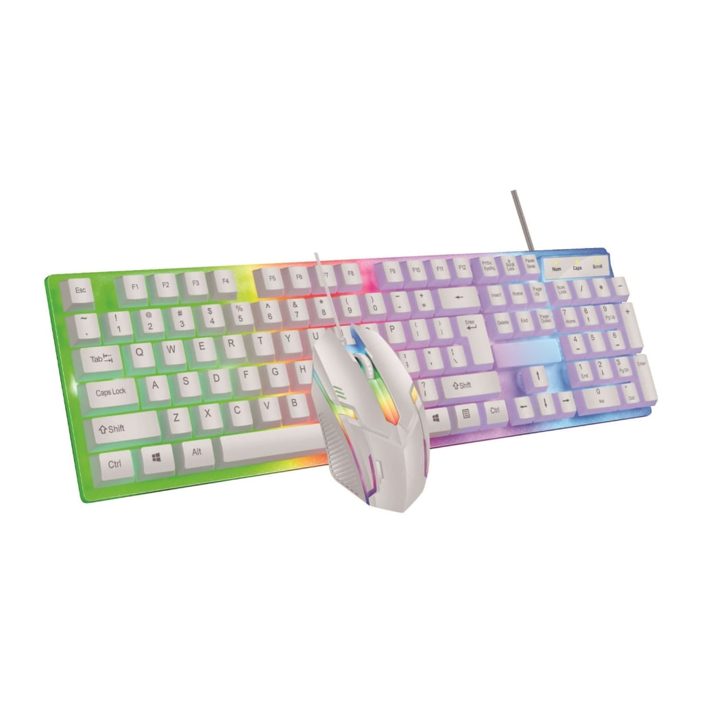 Suspended Keycaps Design USB Cord Keyboards Mouse Combo 104Key RGBs ...