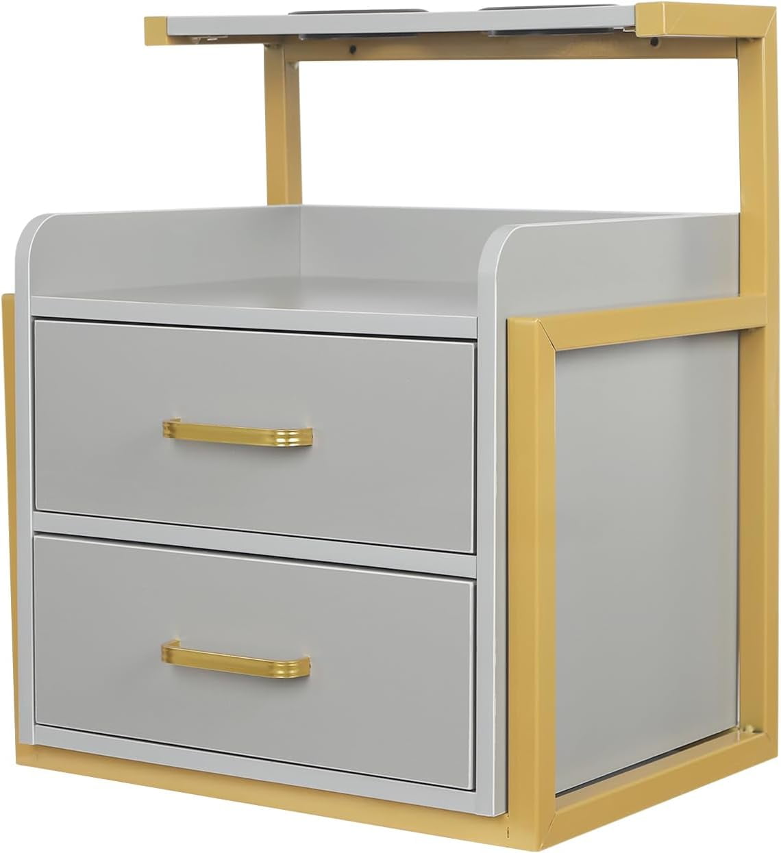 Suspended Salon Station for Hair Stylist, Wall Mounted Styling Salon ...