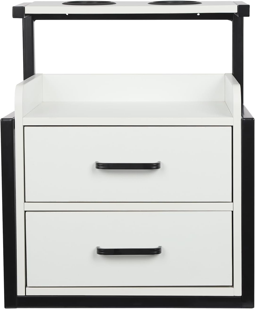 Suspended Salon Station for Hair Stylist, Wall Mounted Styling Salon ...