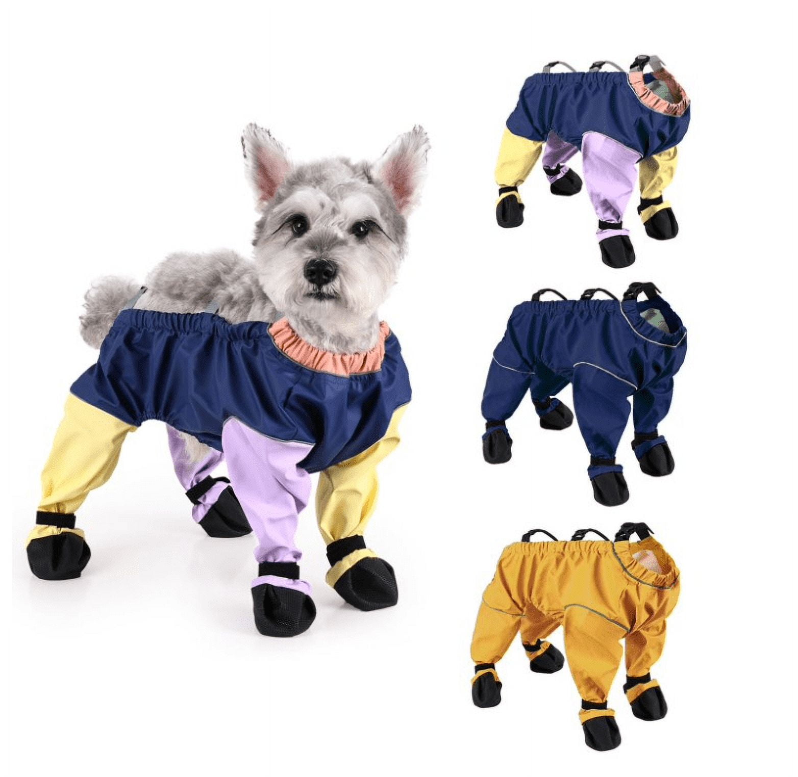 Suspender Boots for Dogs, Adjustable Soft Sole Dog Boot Leggings，Non ...