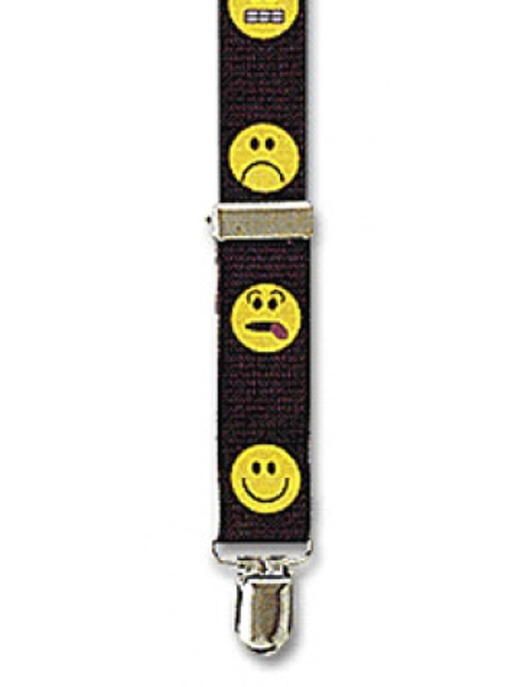 Suspender Factory Smiley Face 1 Inch Clip Suspenders - Assorted Faces ...
