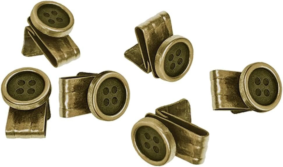 Suspender Store No-Sew EZ-Buttons movable - Set of 6 One Size - Walmart.com
