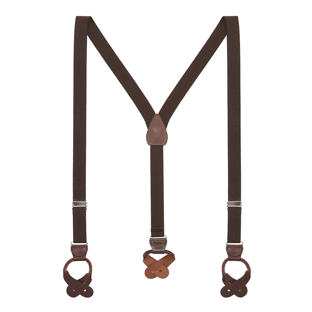 Suspender Store Solid Color Suspenders - 1-Inch Wide Elastic - Y-Back ...
