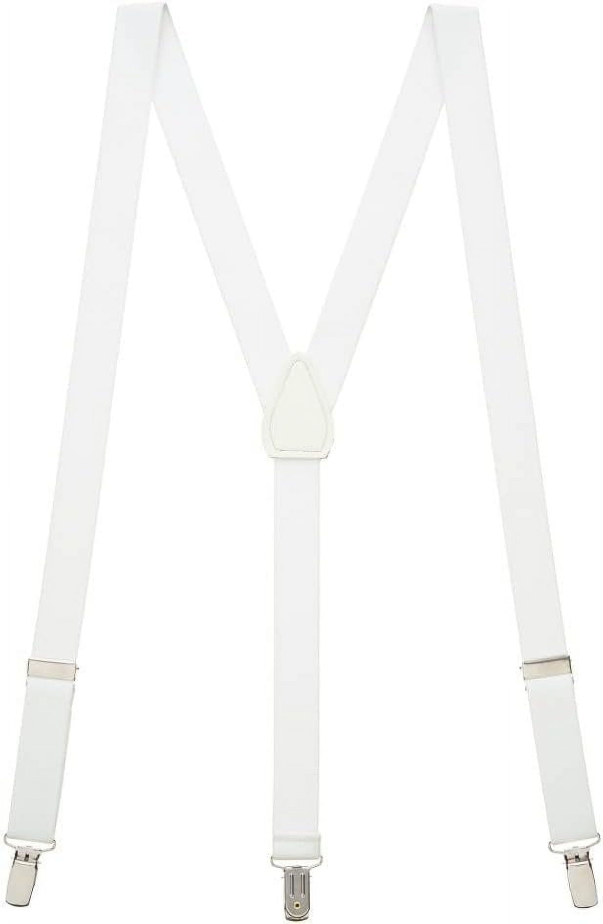 Suspender Store Solid Color Suspenders - 1-Inch Wide Elastic - Y-Back ...