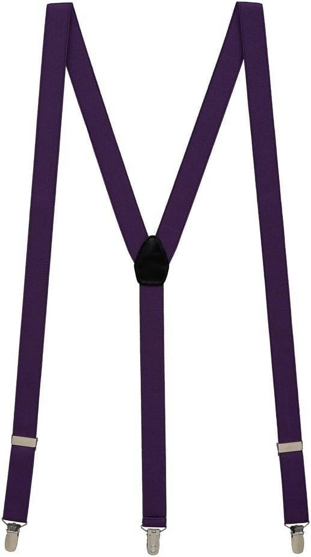 Suspender Store Solid Color Y-Back Suspenders - 1-Inch Wide Elastic ...