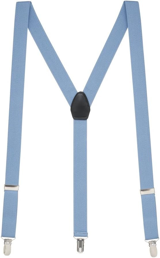 Suspender Store Solid Color Y-Back Suspenders - 1-Inch Wide Elastic ...