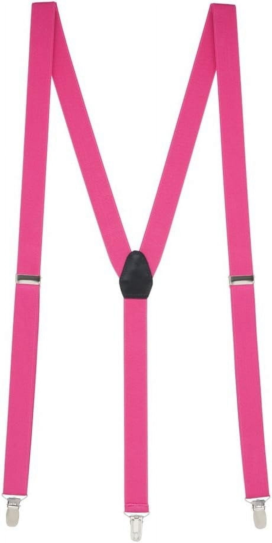 Suspender Store Solid Color Y-Back Suspenders - 1-Inch Wide Elastic ...