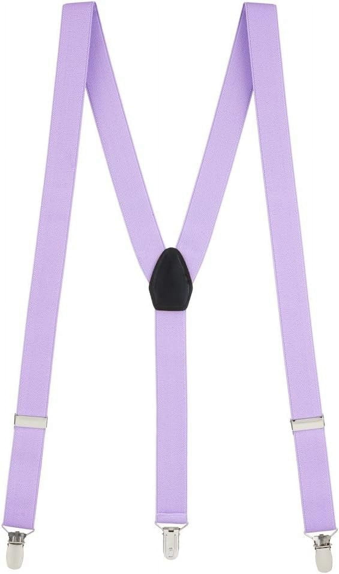 Suspender Store Solid Color Y-Back Suspenders - 1-Inch Wide Elastic ...