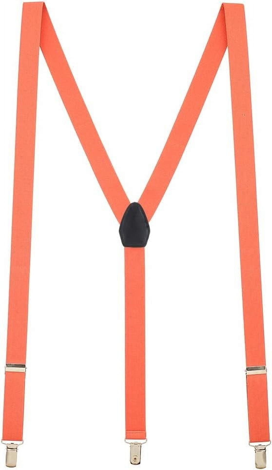 Suspender Store Solid Color Y-Back Suspenders - 1-Inch Wide Elastic ...