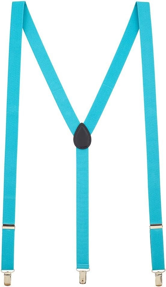 Suspender Store Solid Color Y-Back Suspenders - 1-Inch Wide Elastic ...