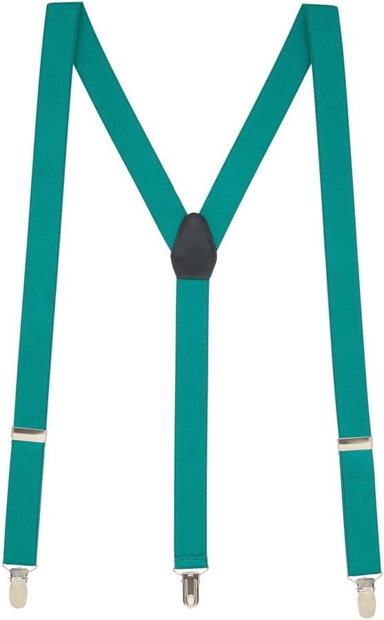 Suspender Store Solid Color Y-Back Suspenders - 1-Inch Wide Elastic ...