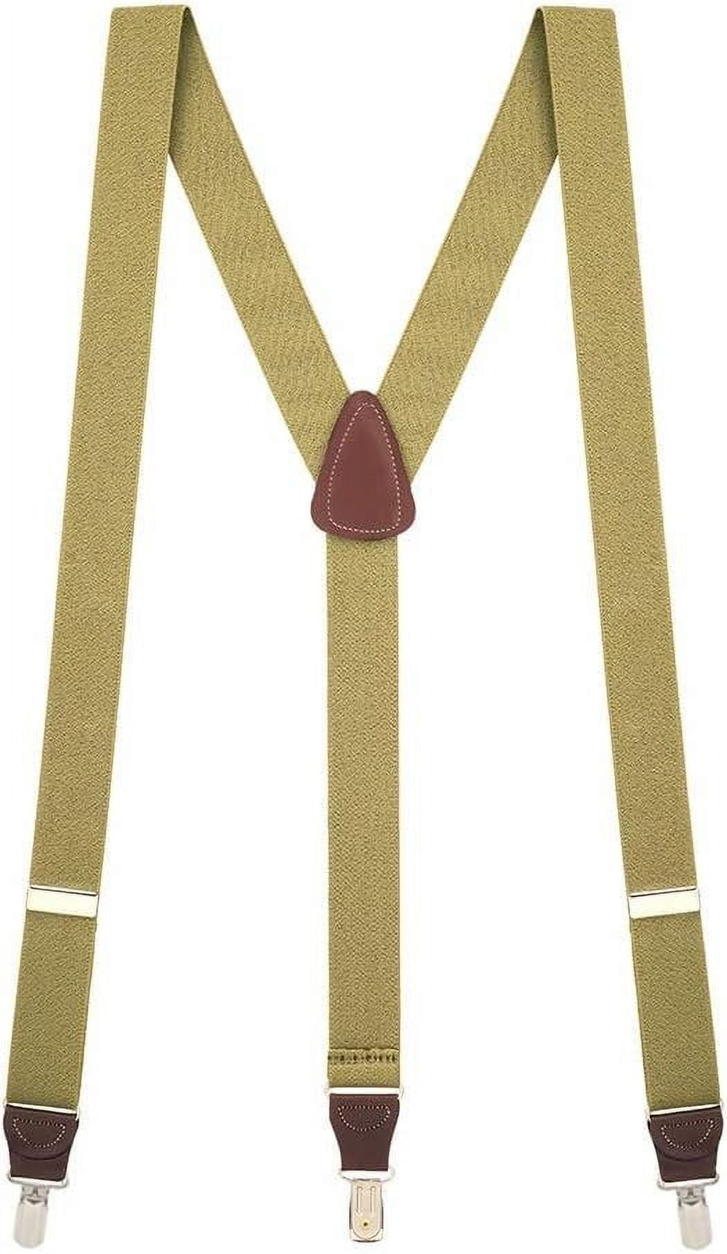 Suspender Store Solid Color Suspenders - 1.25-Inch Wide - Y-Back ...