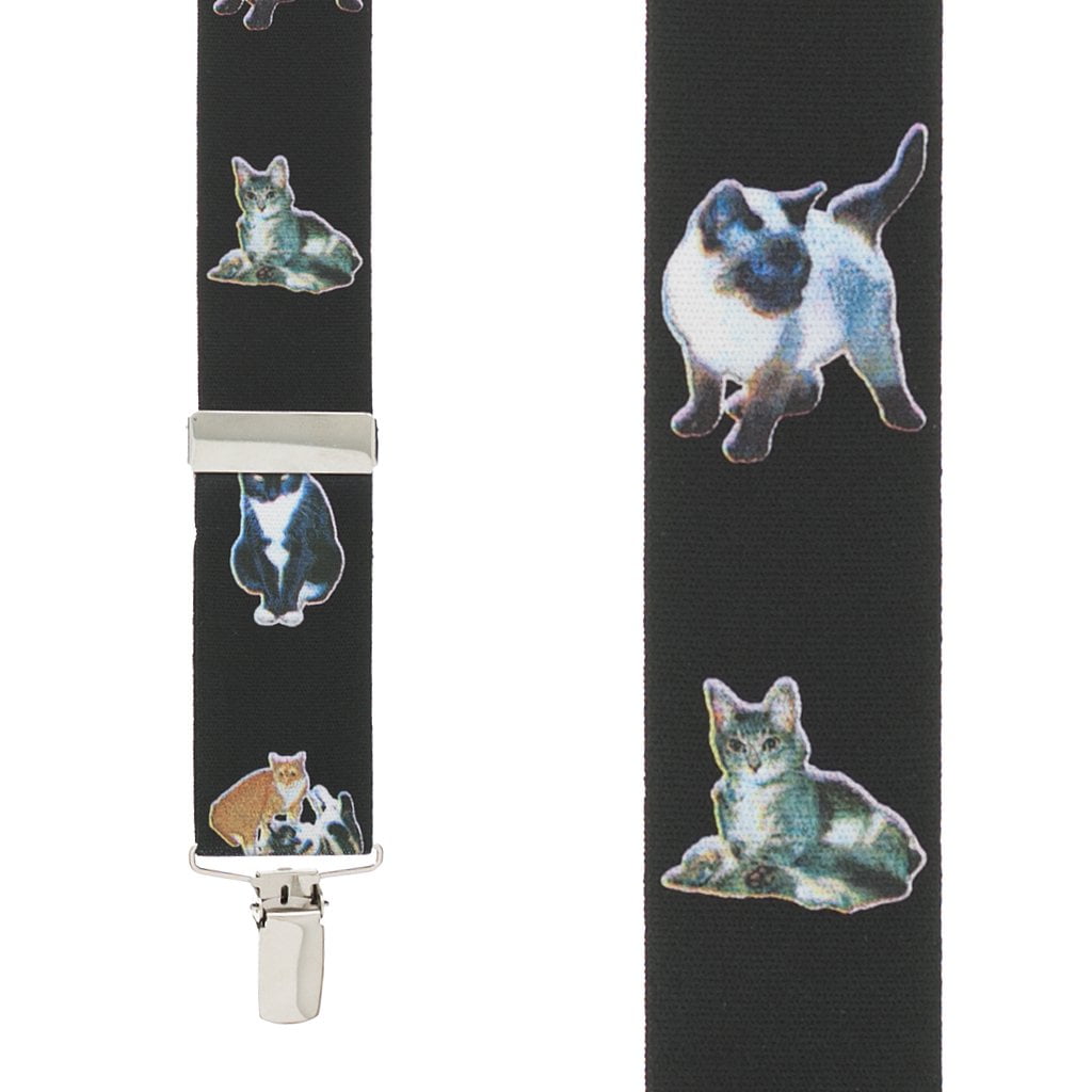 SuspenderStore Cat Suspenders - 1.5-Inch Wide Elastic - Clip ...