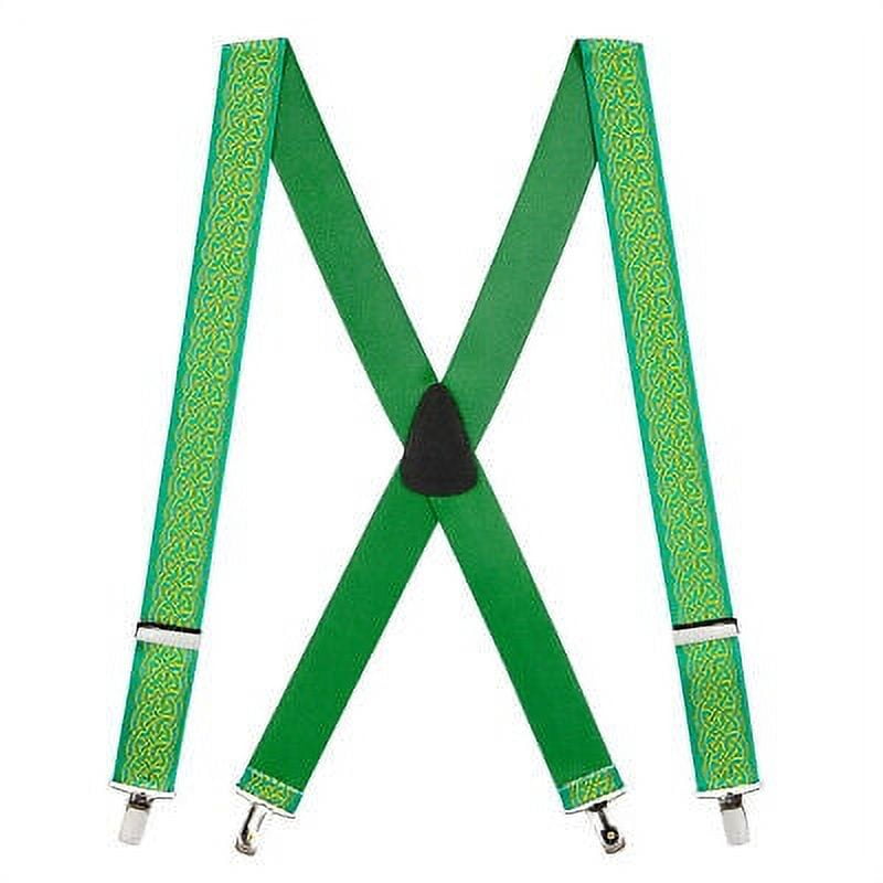 SuspenderStore Celtic Scroll Suspenders - 1.5-Inch Wide Elastic - Clip - 3 Sizes - Walmart.com