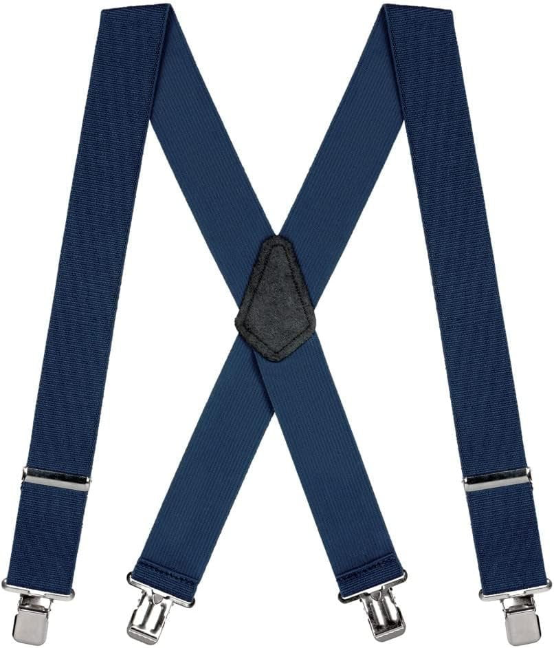 SuspenderStore Classic Solid Color Suspenders - 2-Inch Wide Elastic ...