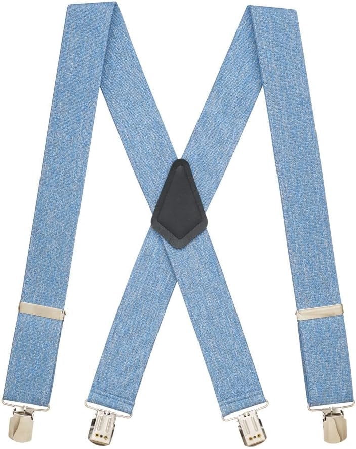 SuspenderStore Mens Classic 2-Inch Wide Pin Clip Suspenders - Walmart.com