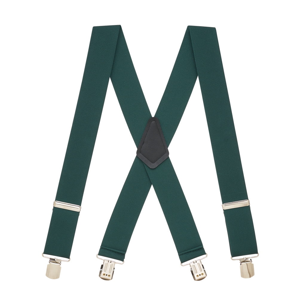 SuspenderStore Classic Solid Color Suspenders - 2-Inch Wide Elastic ...