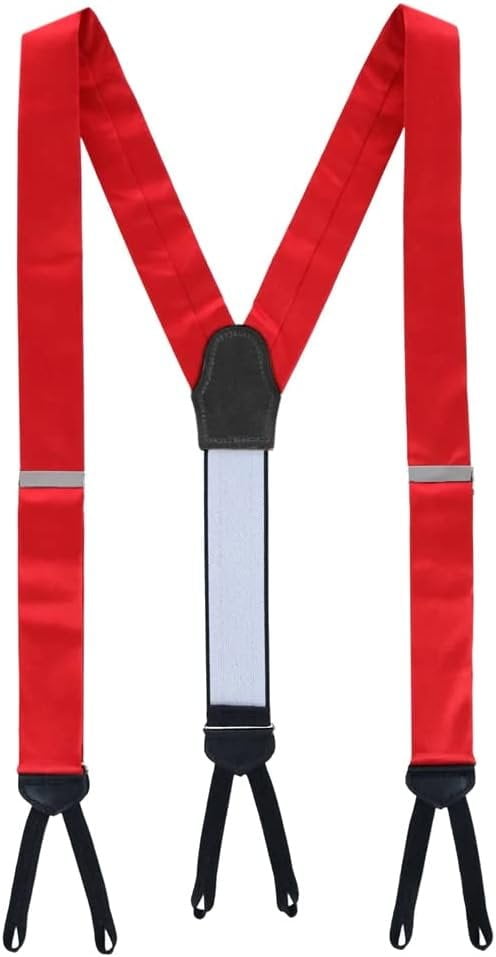SuspenderStore Elegant Silk Suspenders - 1.38-Inch Wide - Runner End ...